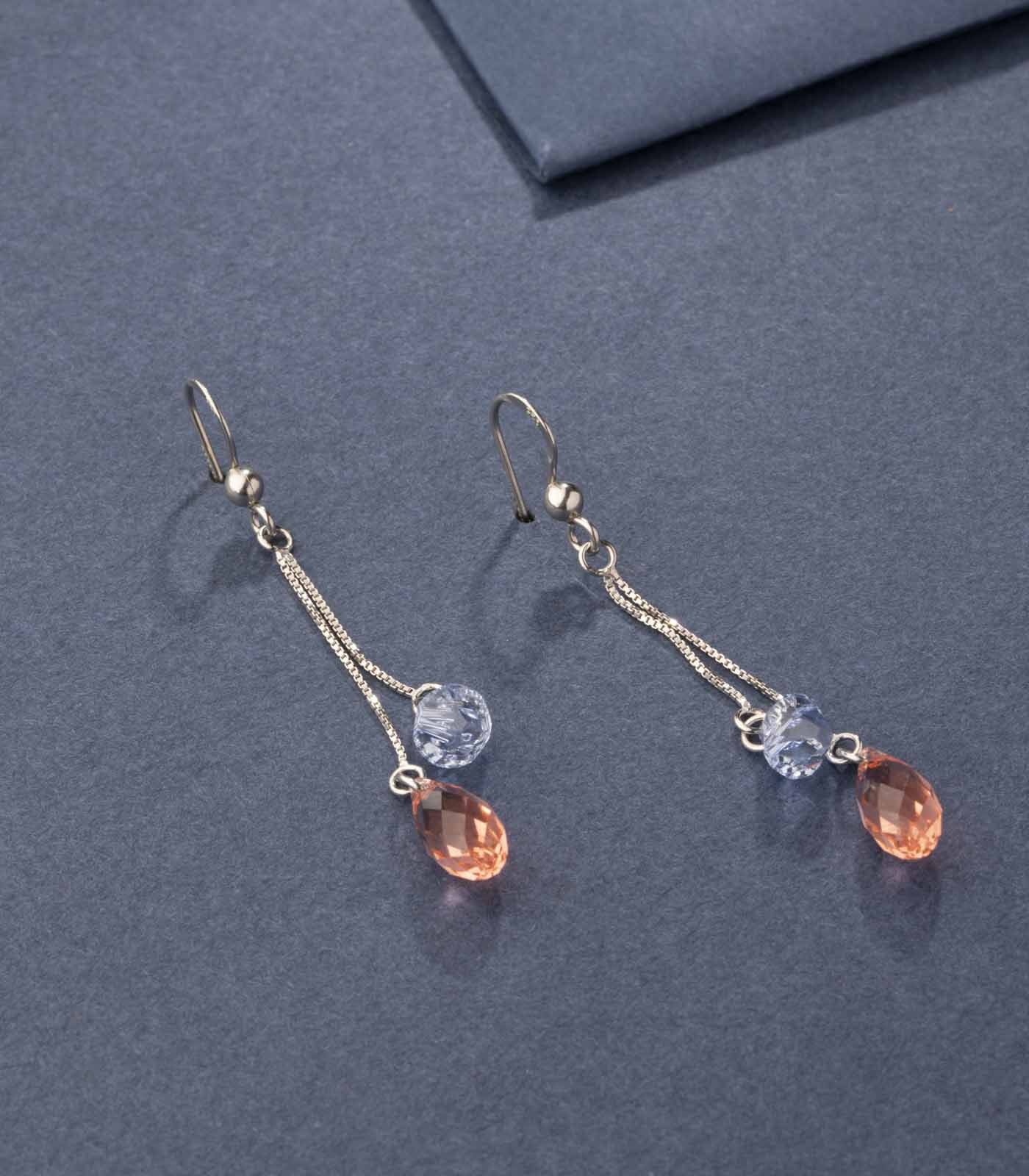 Earrings | Buy Rustic Light Earrings Silver @ Gargi