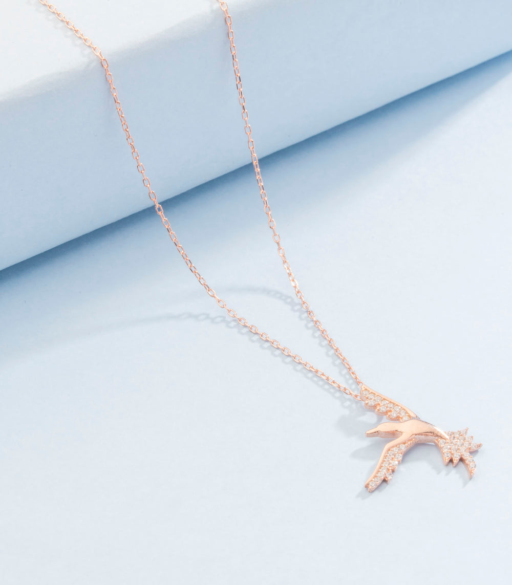 Necklace | Buy Wings of fire chain pendant Silver @ Gargi